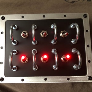 6 LED Switch Panel Rectangular Military Style - Etsy