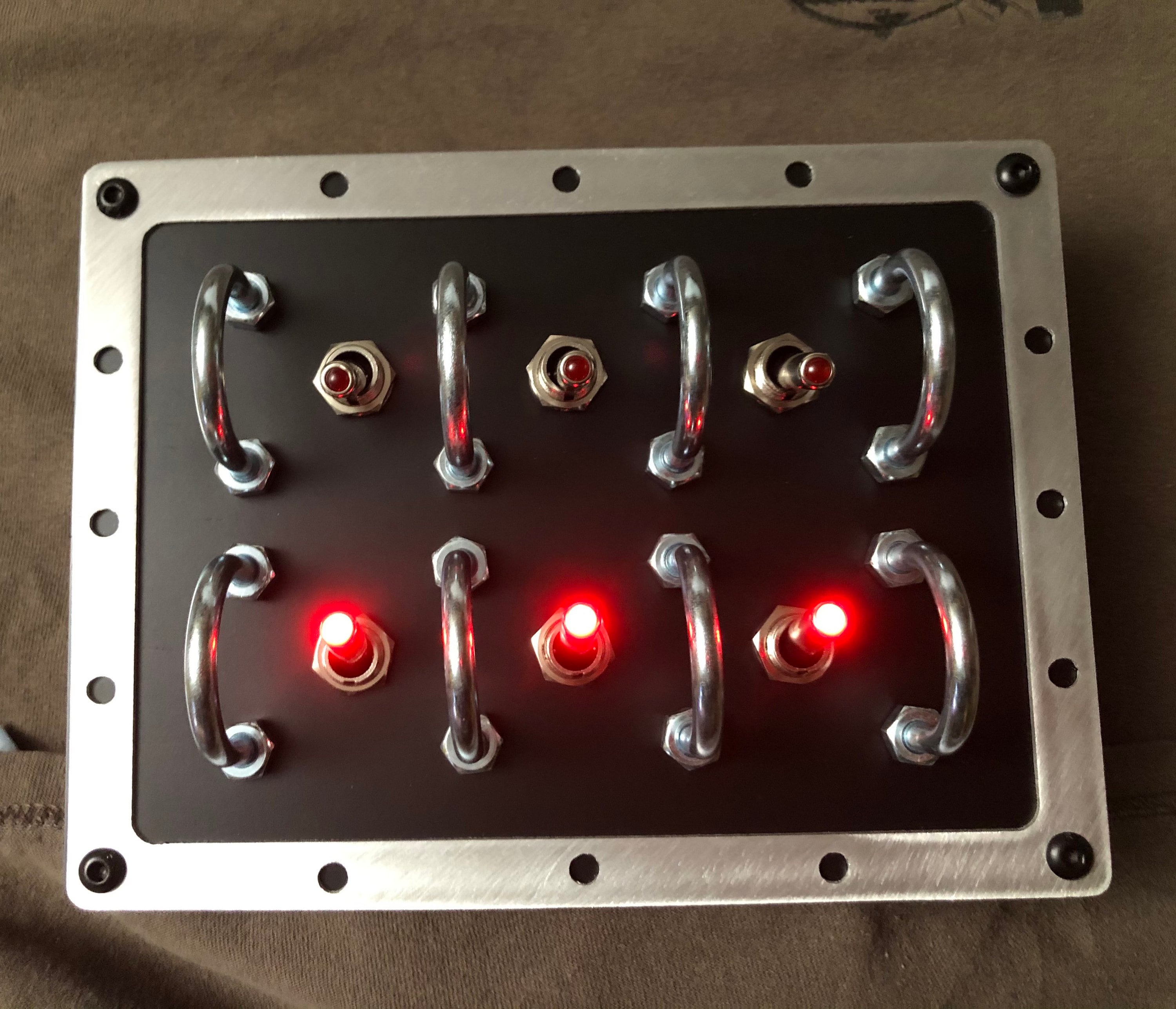 6 LED switch panel rectangular military style | Etsy