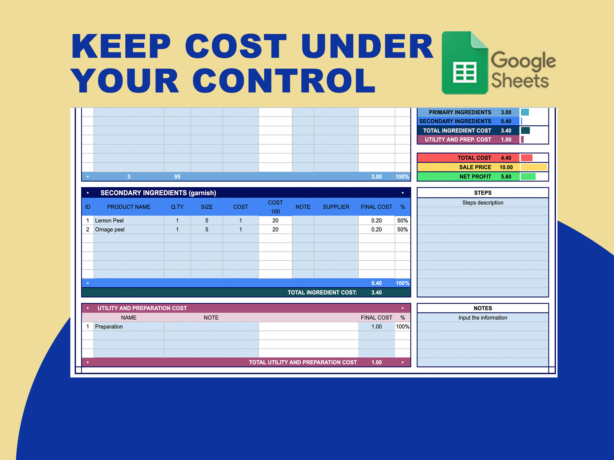 COCKTAIL COST CALCULATOR - Etsy