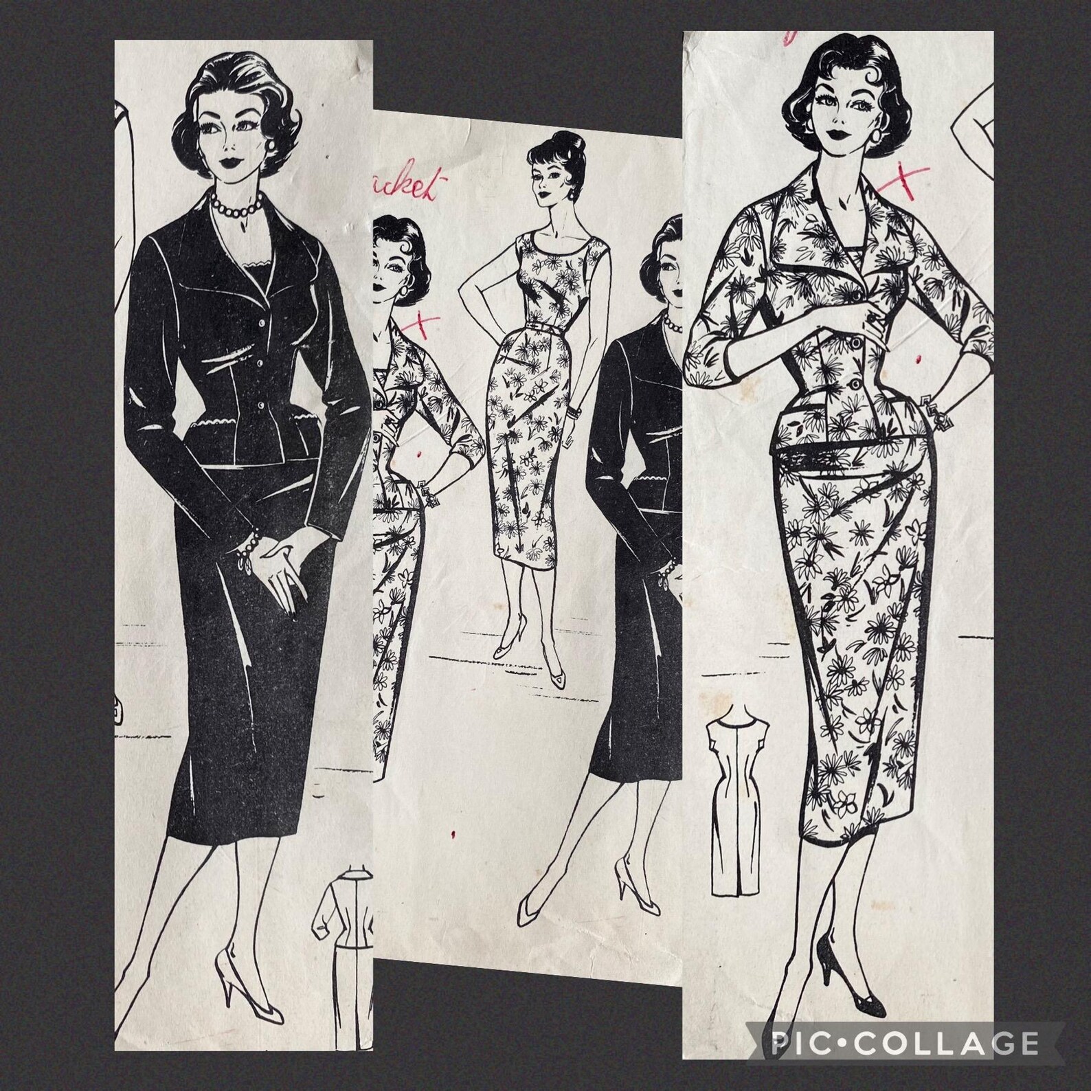 1948 Original Dress Suit Pattern in the Post War New Style. - Etsy