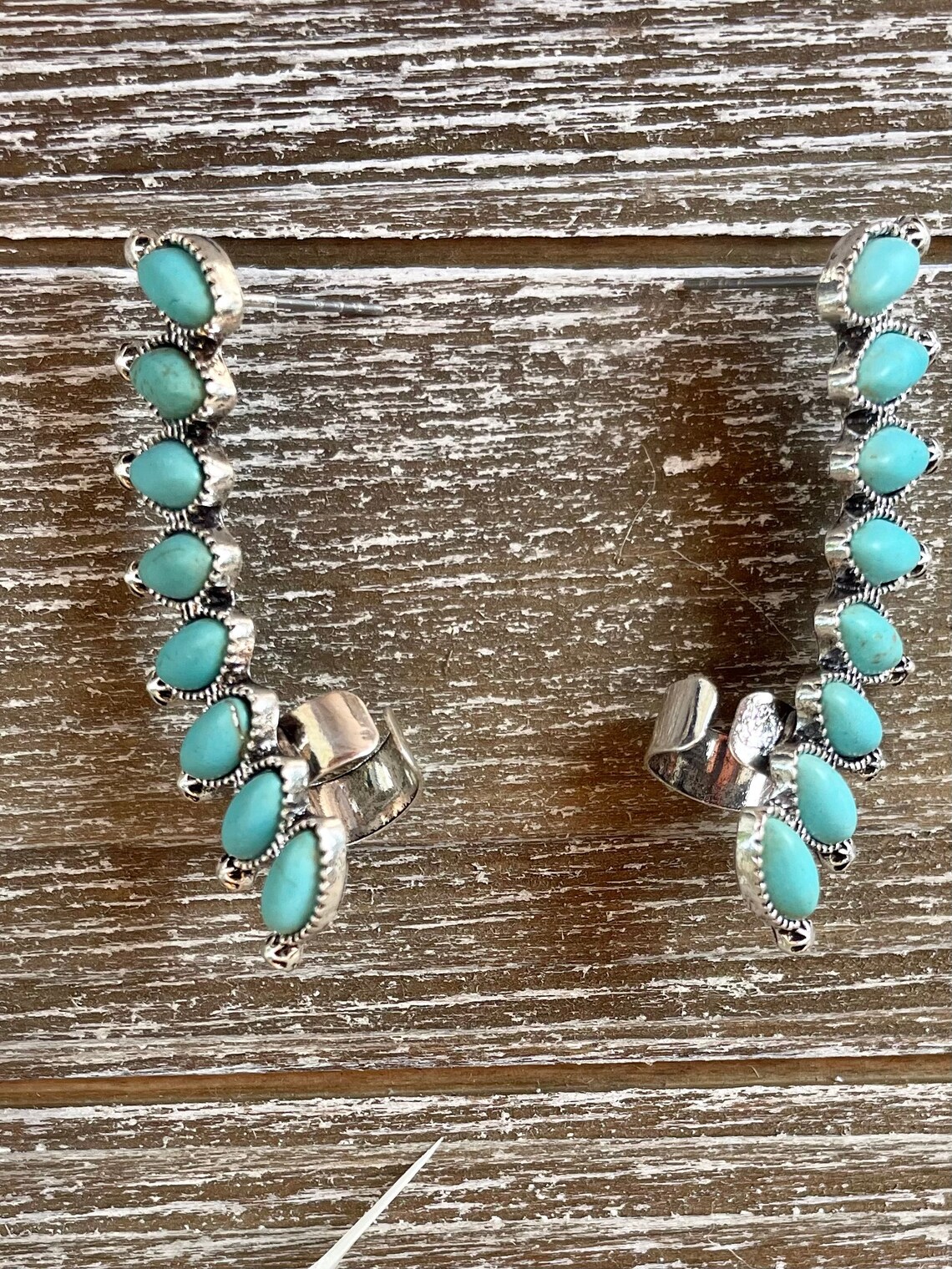 Western Turquoise Stone Color Ear Cuff - Etsy