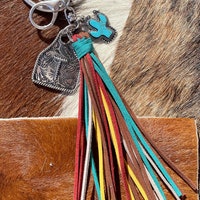 Handcrafted Navajo Turquoise Bear Paw Sterling Silver Key Chain - Etsy