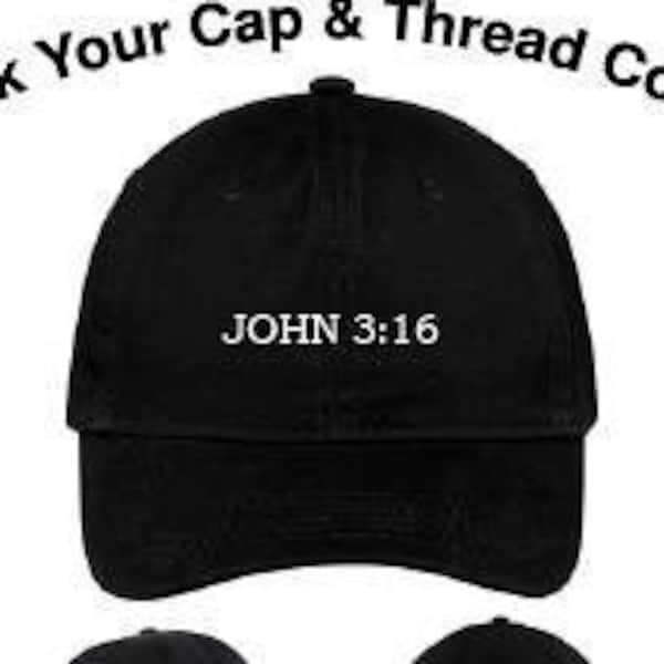 John 3 16 Cap - Etsy