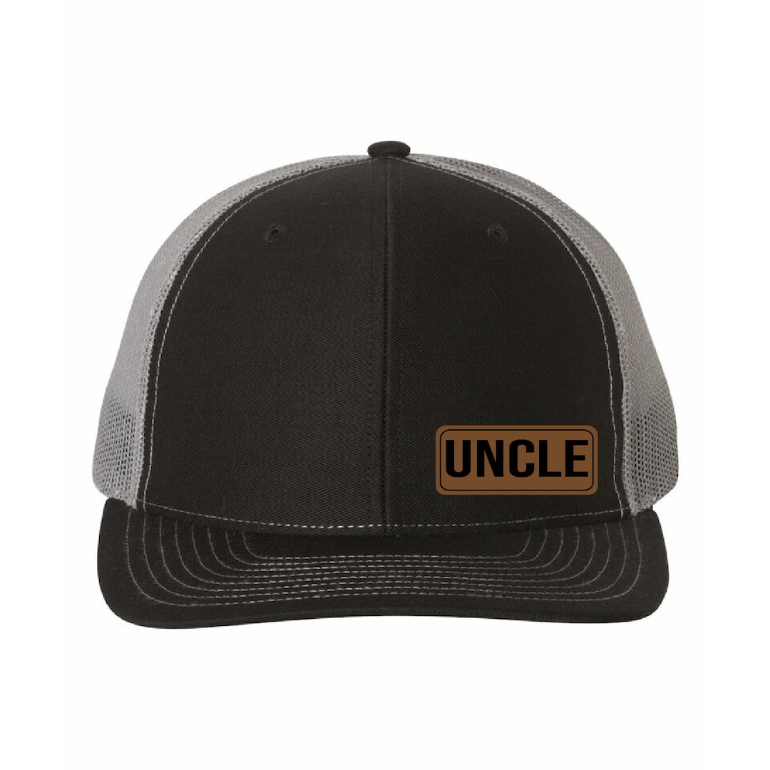 Uncle Vegan Leather Patch Cap, Richardson 112, Richardson Hat, Uncle ...