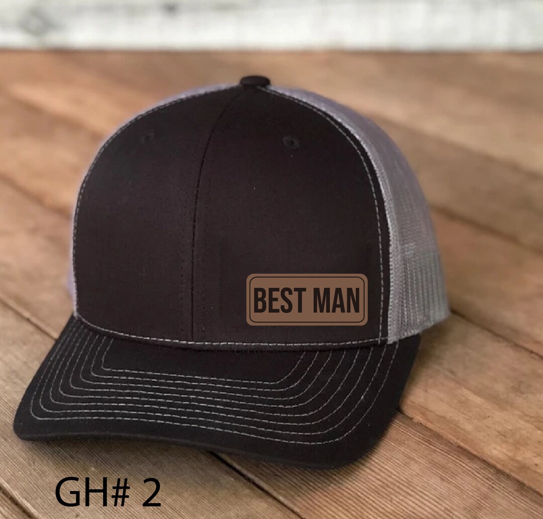 Best Man Vegan Leather Patch Cap, Richardson 112, Richardson Hat,best ...