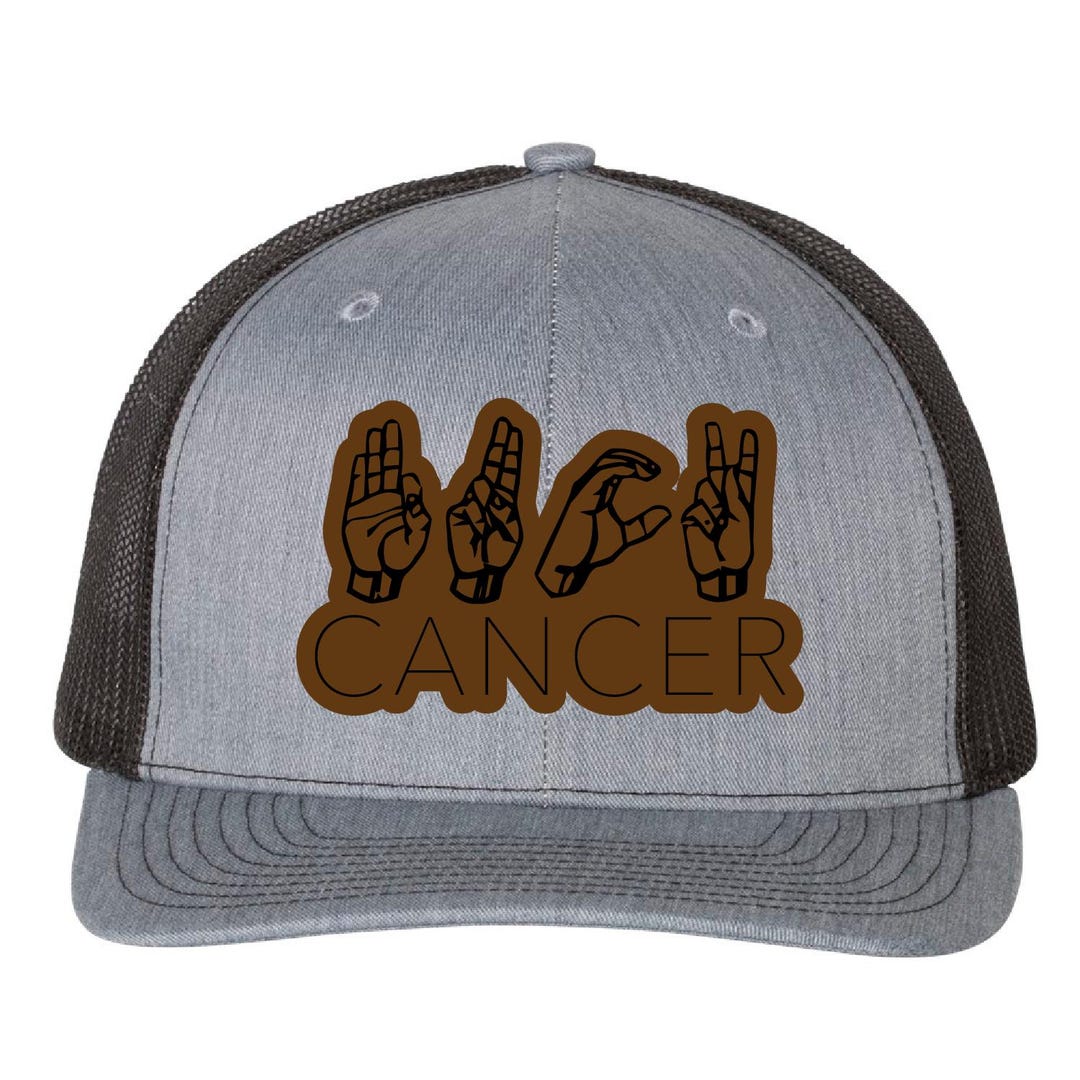 ASL F*ck Cancer Hat, Richardson 112, Sign Language Hat, Cancer ...