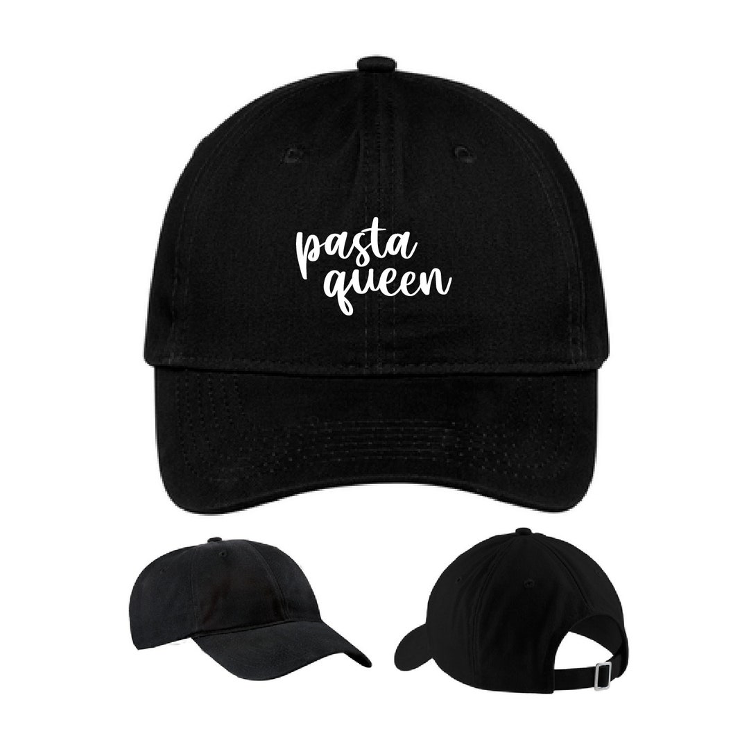 Pasta Queen Embroidered Cap, Pasta Queen Cap, Pasta Queen Hat, Pasta ...