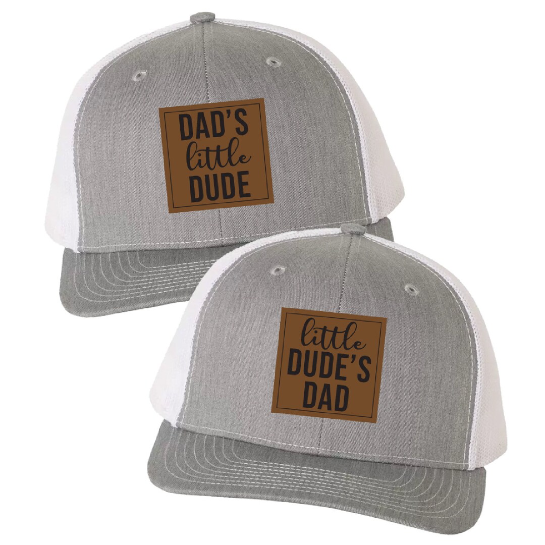 Matching Dad Hats, Dad's Little Dude Hat, Little Dude's Dad Hat ...