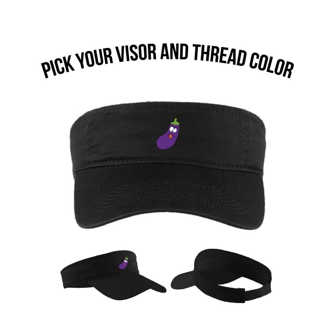 Eggplant Visor Eggplant Cap Funny Visor Visor Cap - Etsy