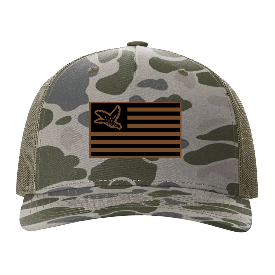 Duck Flag Vegan Leather Patch Cap, Richardson 112, Richardson Hat ...