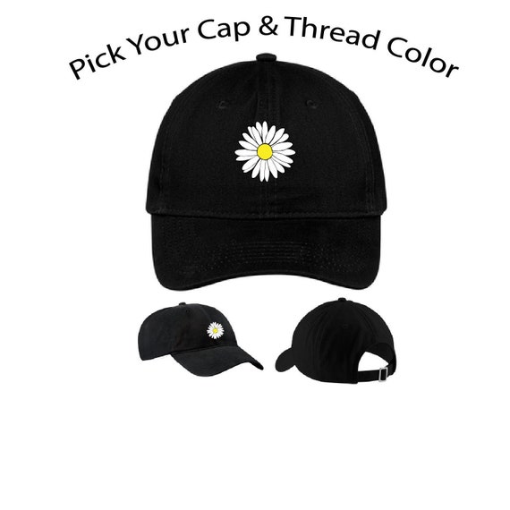 Daisy Hat Daisy Cap Daisy Flowerr Hat Daisy Flower Cap | Etsy