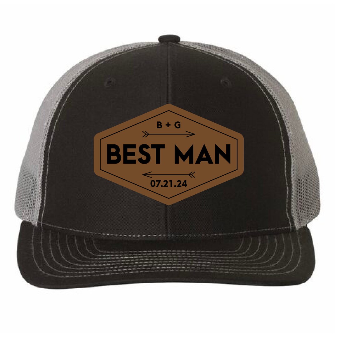 Best Man Vegan Leather Patch Cap, Richardson 112, Richardson Hat,best ...