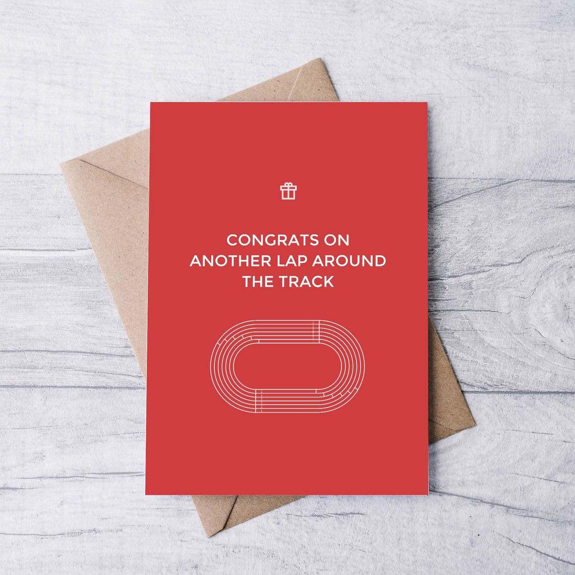 Birthday Card for Runners, Congrats on Another Lap Around the Track ...