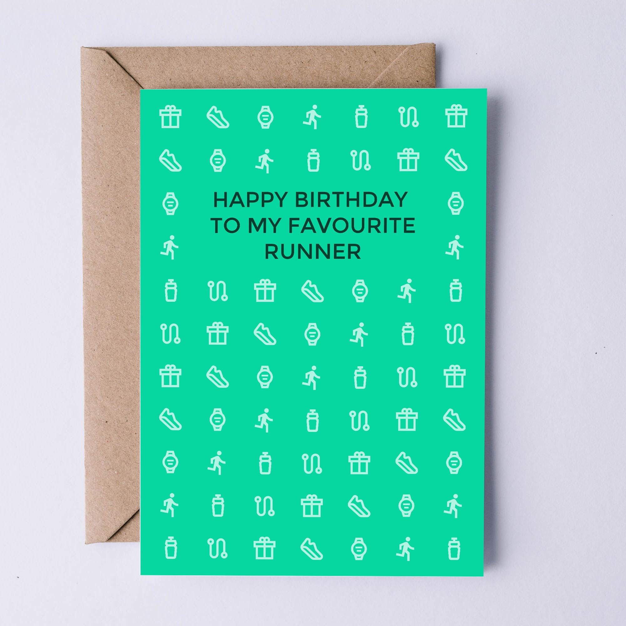 Runner Birthday Card: Funny Running Greeting Card - Etsy