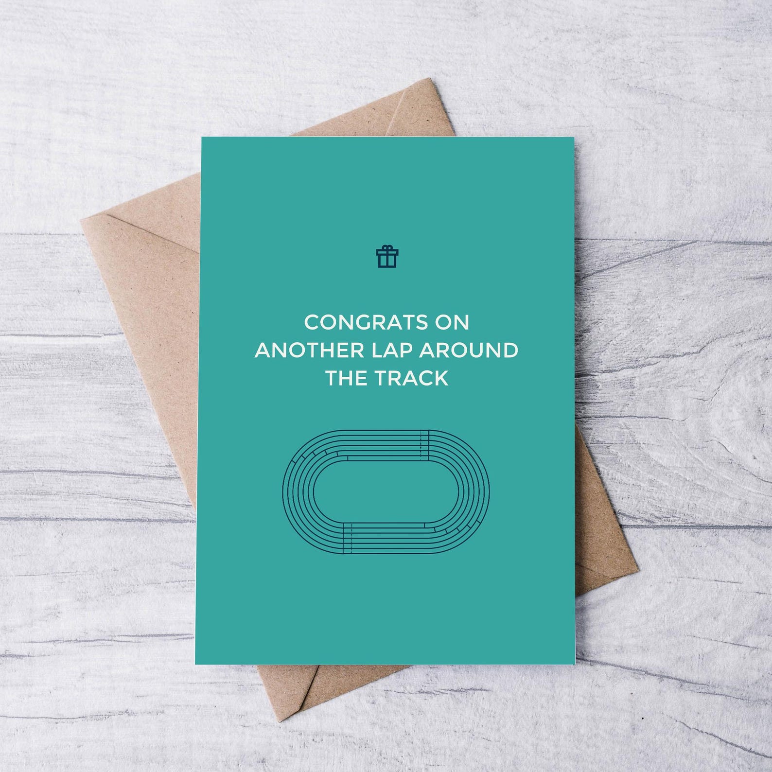 Birthday Card for Runners, Congrats on Another Lap Around the Track ...