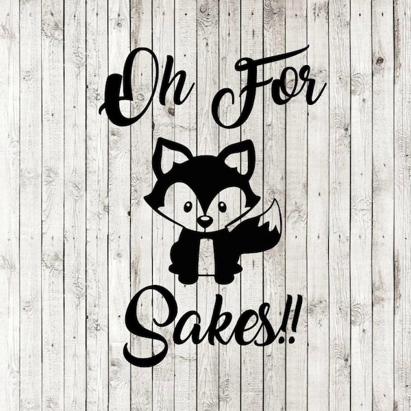For Fox Sake Svg - Etsy