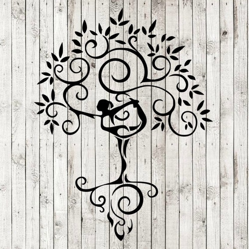 Yoga Tree Svg Yoga Tree Clipart Yoga Svg Cut Files for - Etsy Canada
