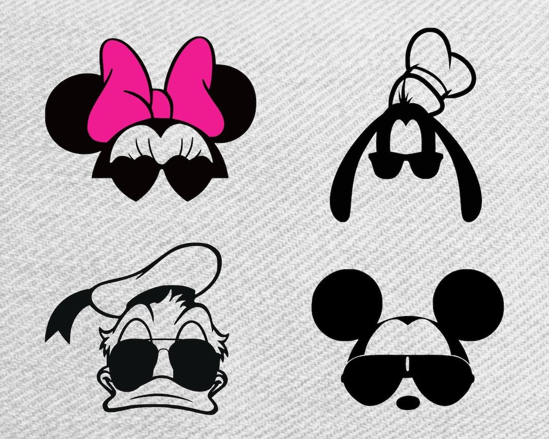 Mickey Sunglasses Svg, Minnie Sunglasses Svg, Mickey Sunglasses Svg ...