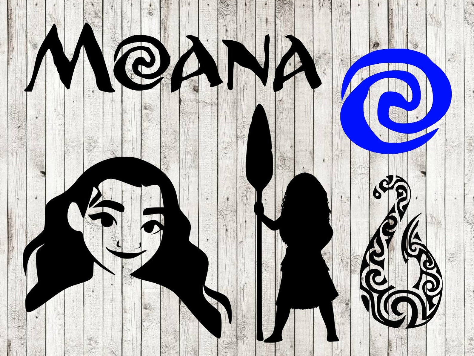Moana Svg Bundle, Moana Clipart, Moana Cut Files, Cutting Files for ...