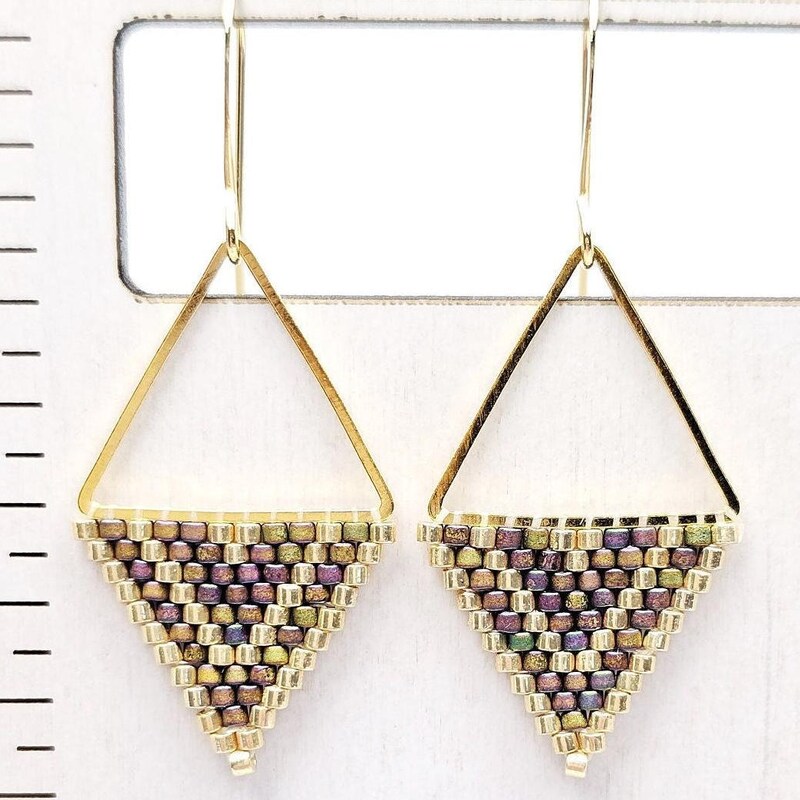 Brick Stitch Earring - Etsy