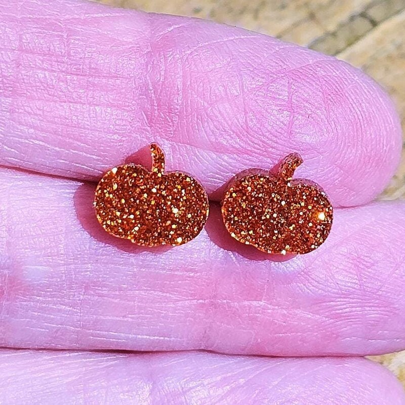 Pumpkin Earrings - Etsy