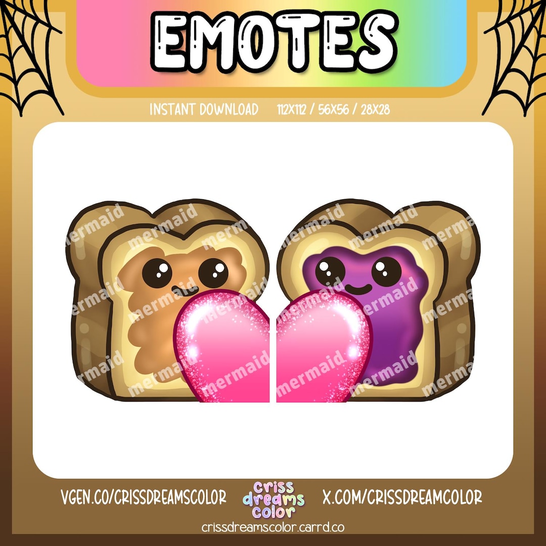 Premade Emote Set! - Bread and Toast Themed! - Presized, PNG, Twitch ...
