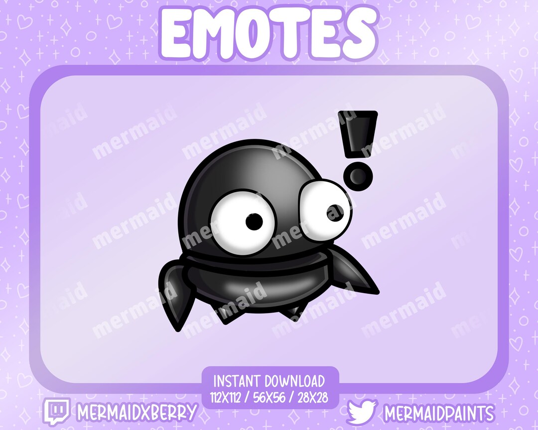Premade Emote! - REPO Oh No! Emote, Black, Presized, PNG, Twitch ...
