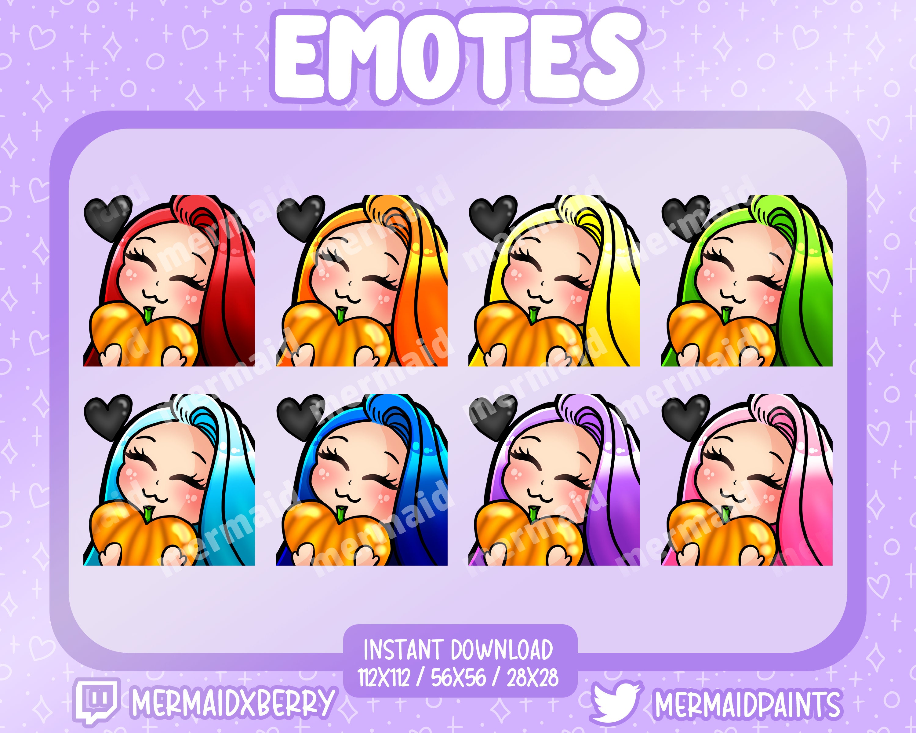 Pumpkin Love Vanilla Toned, Vibrant Hair Colors, Premade Emotes ...