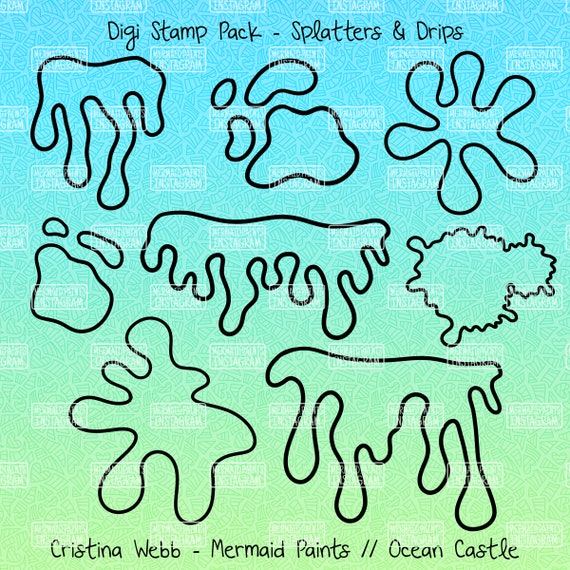 Paint Splatter Coloring Pages