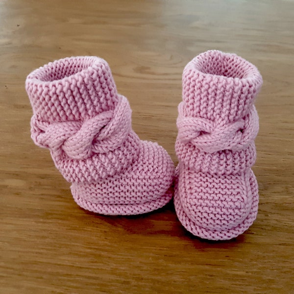 Knitted Baby Booties - Etsy