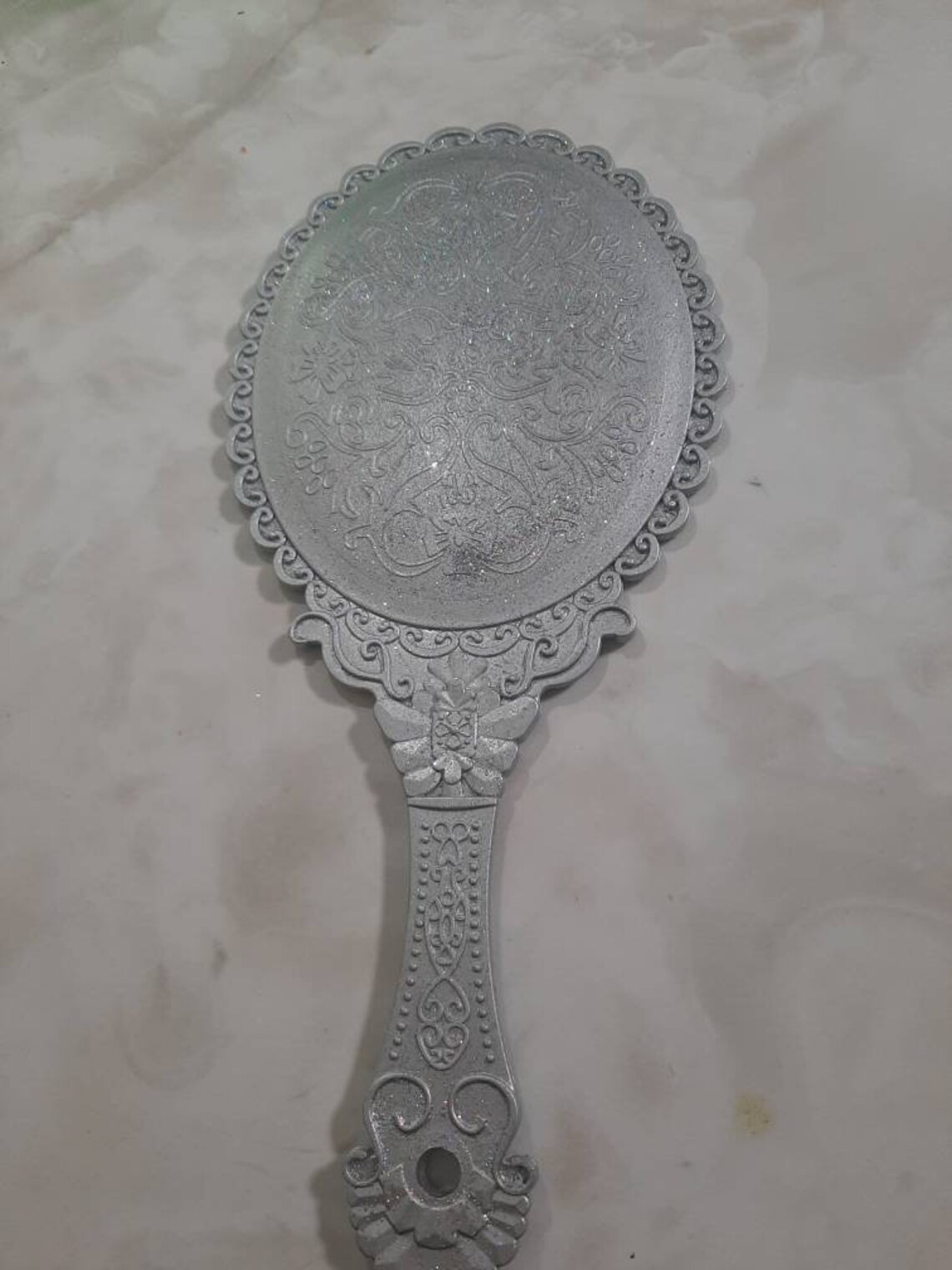 Vintage Style Handheld Mirrors, Hand Crafted Mirror, Glitter Mirror ...