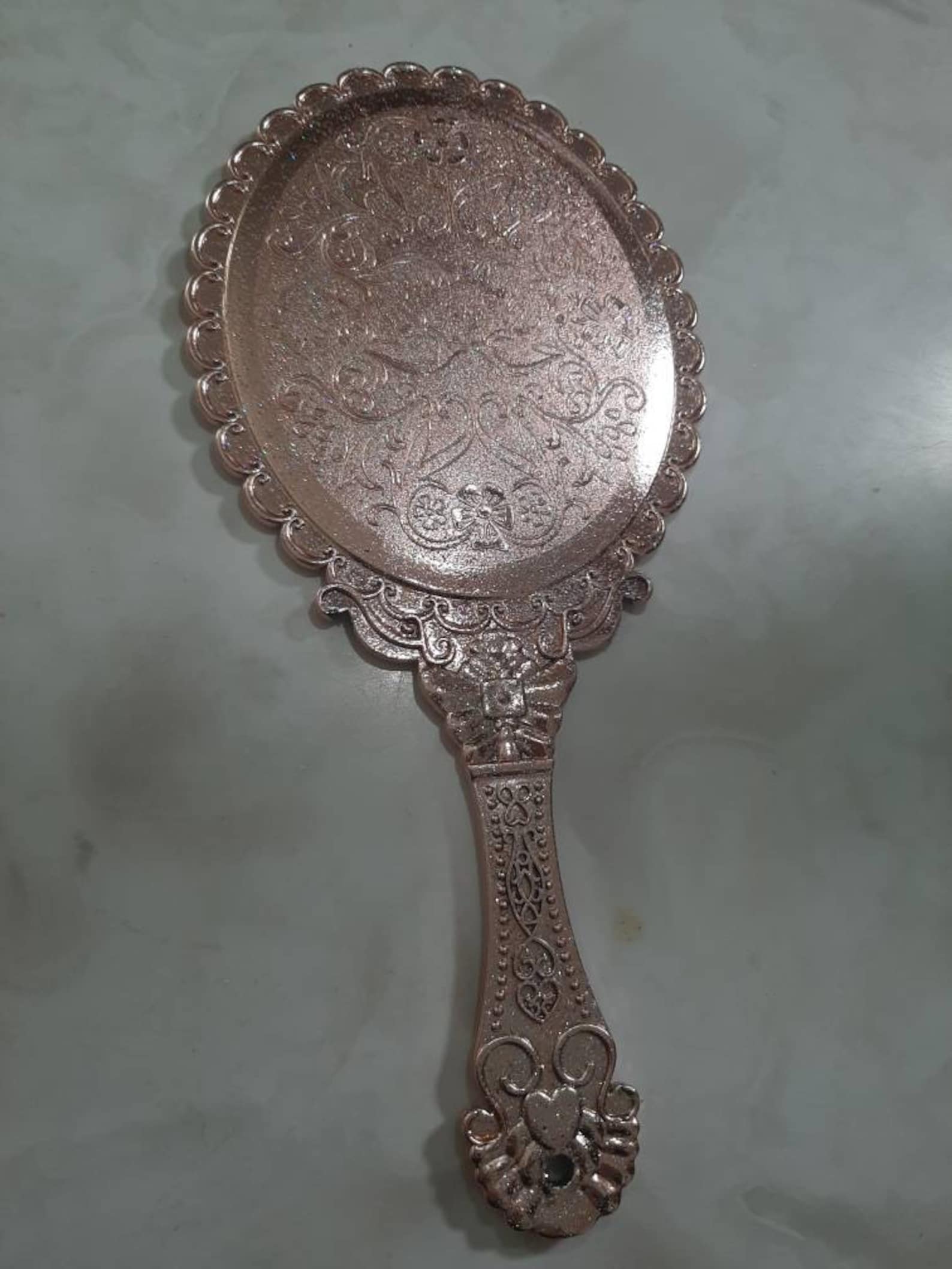 Vintage Style Handheld Mirrors, Hand Crafted Mirror, Glitter Mirror ...