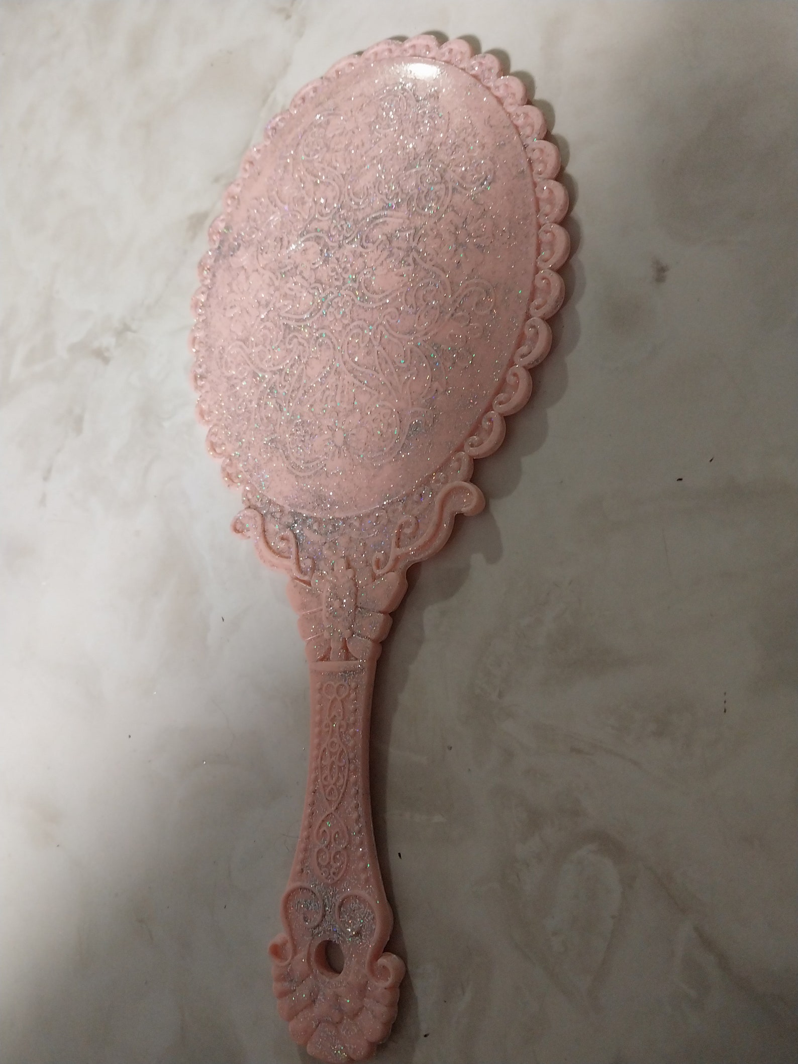 Vintage Style Handheld Mirrors, Hand Crafted Mirror, Glitter Mirror ...