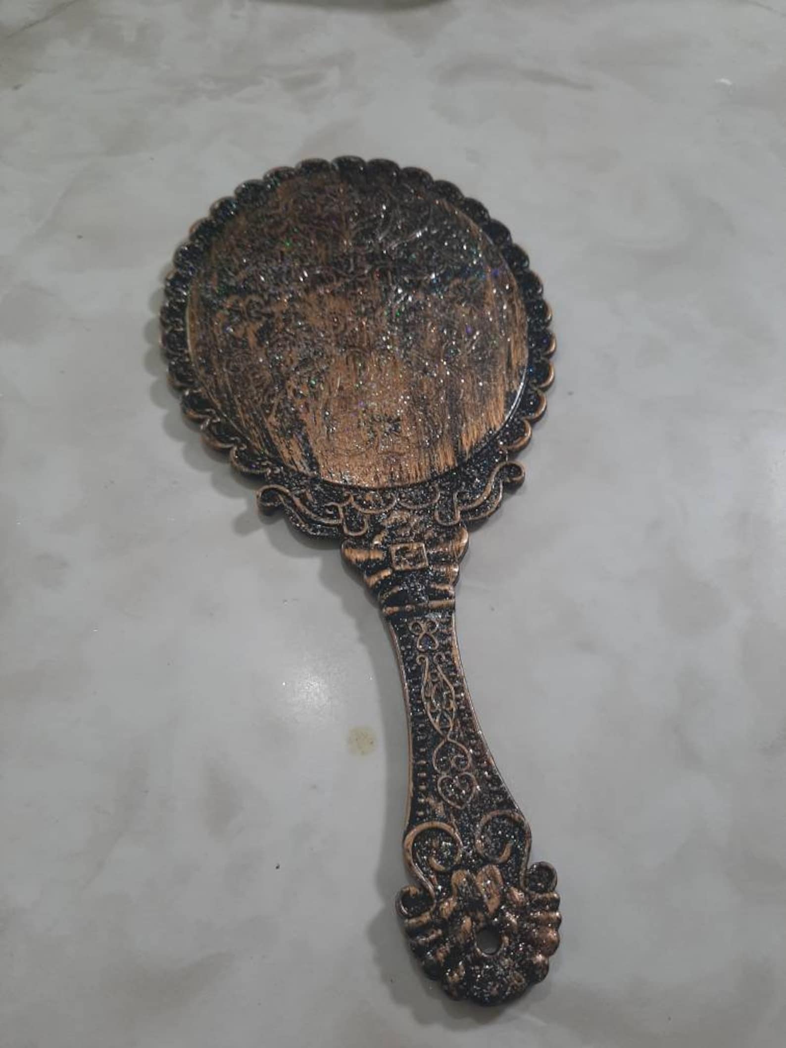 Vintage Style Handheld Mirrors, Hand Crafted Mirror, Glitter Mirror ...