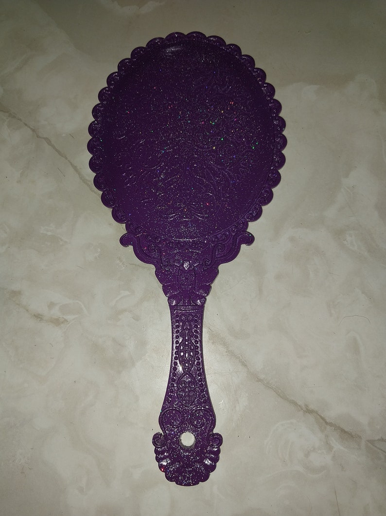 Vintage Style Handheld Mirrors, Hand Crafted Mirror, Glitter Mirror ...