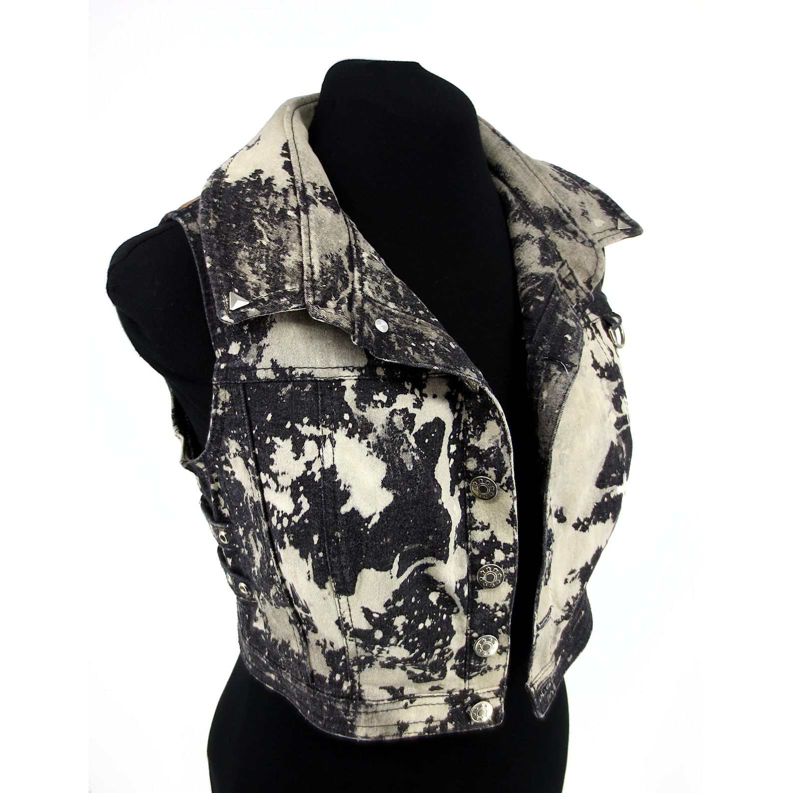 M/L - Megadeth " Broken From Straitjacket " Denim Vest, Handmade, One ...