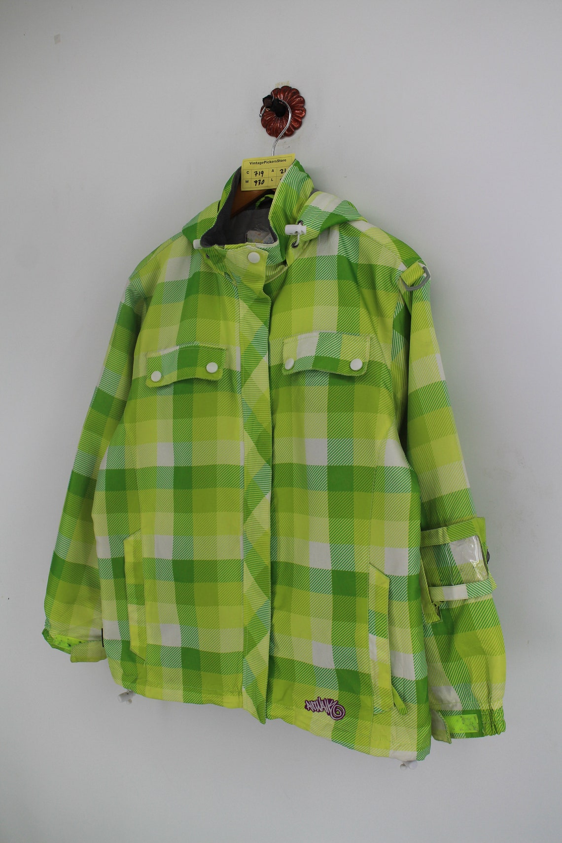 Vintage AIRWALK Checkered Ski Wear Jacket Unisex Medium 90s | Etsy