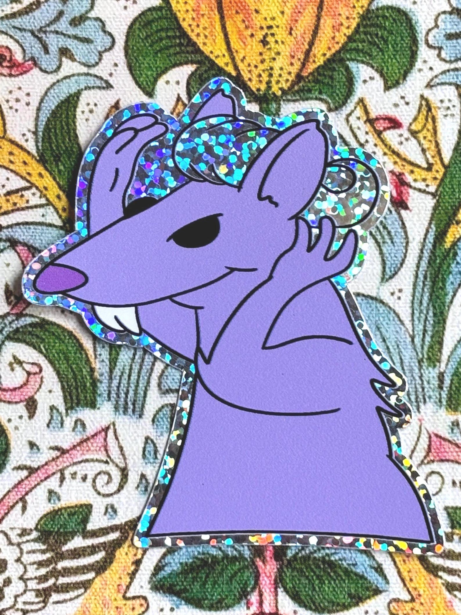 Simpsons Quiff Rat Vinyl Glitter Sticker - Etsy
