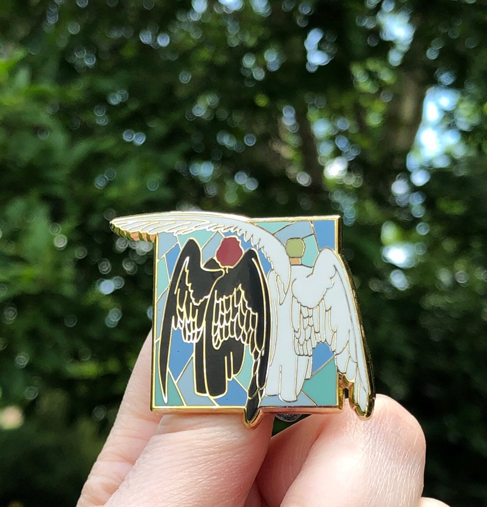 Angel and Demon Hard Enamel Lapel Pin Badge - Etsy
