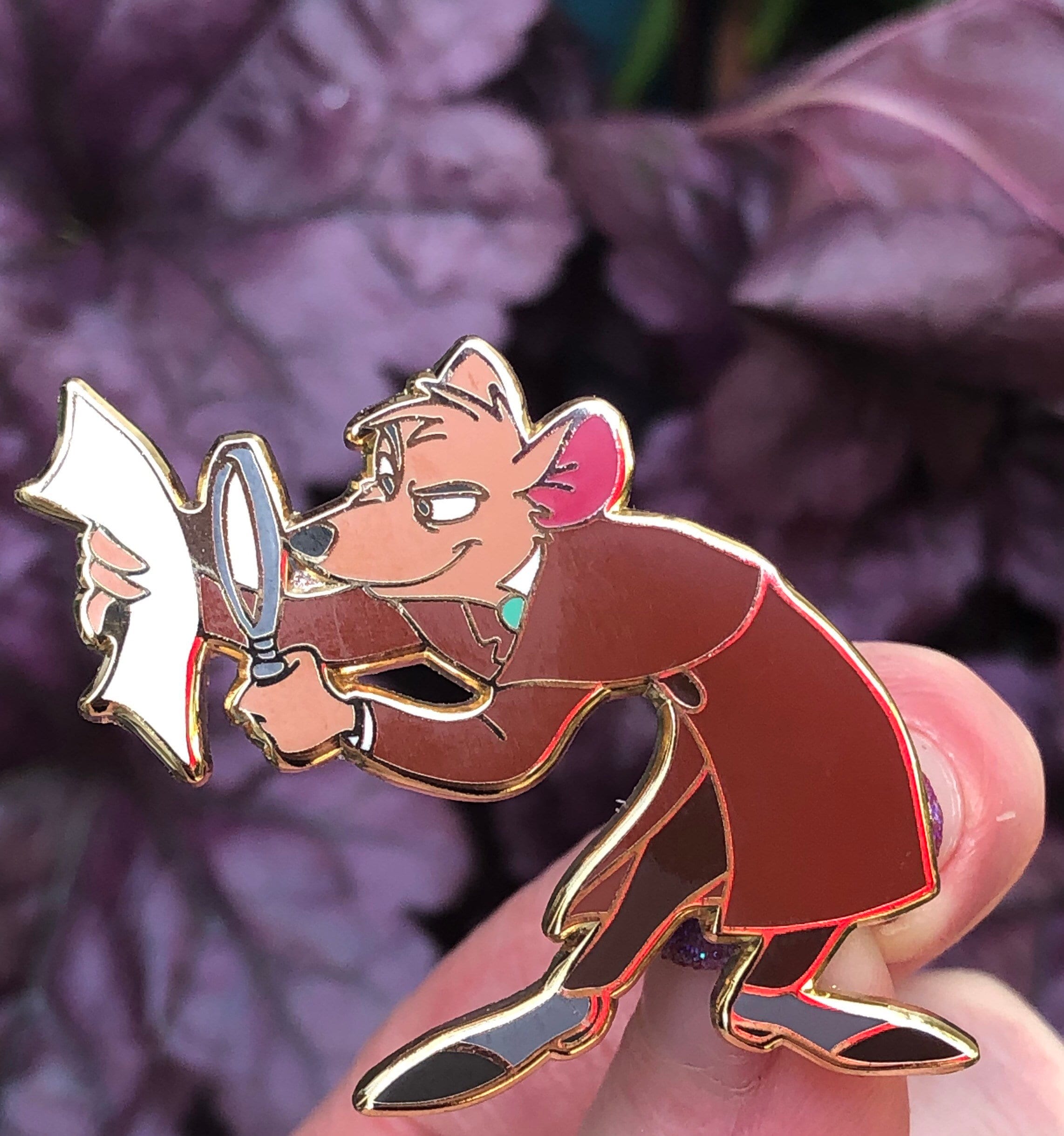 Great Mouse Detective Basil and Rattigan Hard Enamel Lapel Pin Badges ...