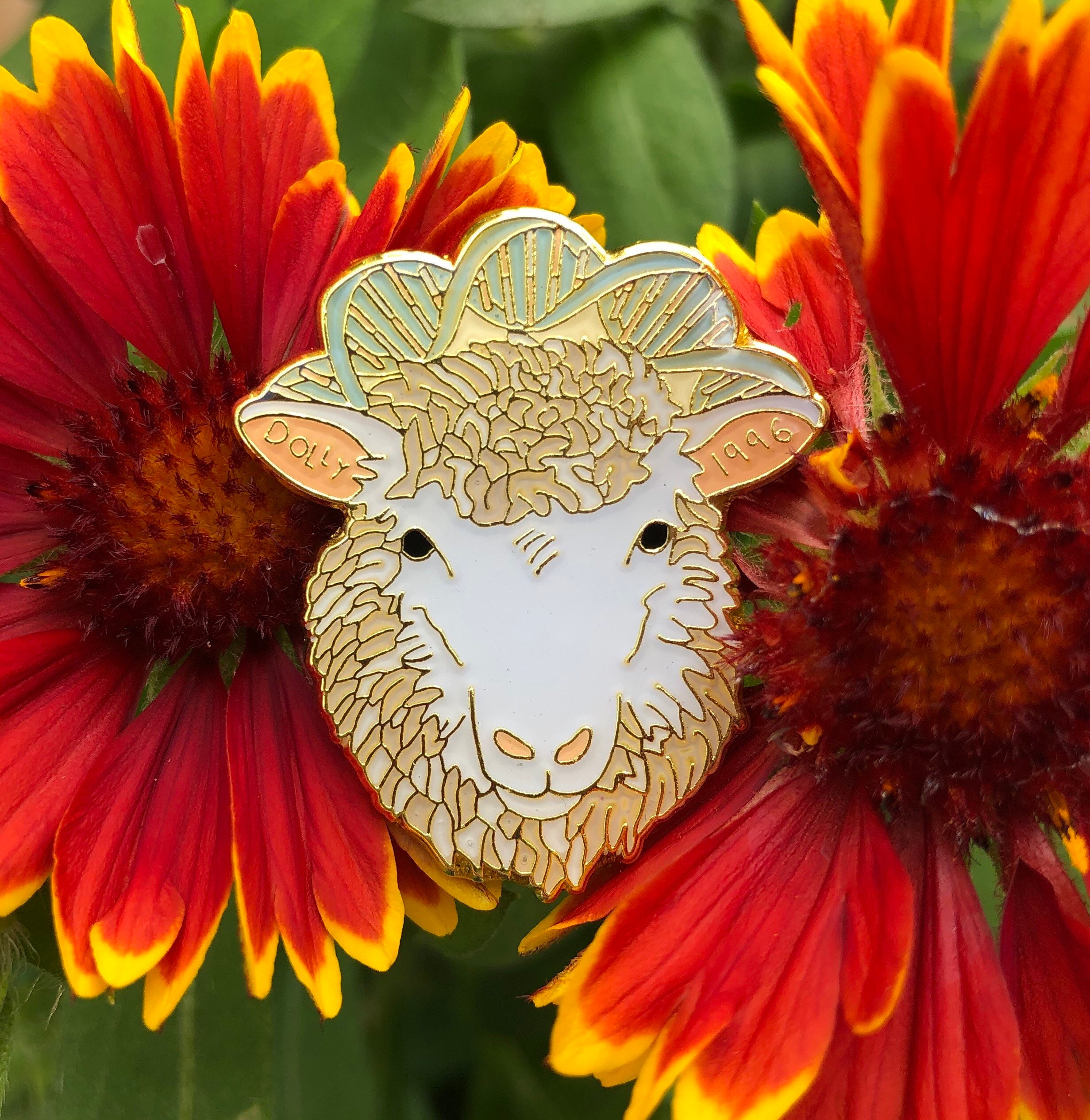 Dolly The Sheep Enamel Lapel Pin Badge | Etsy