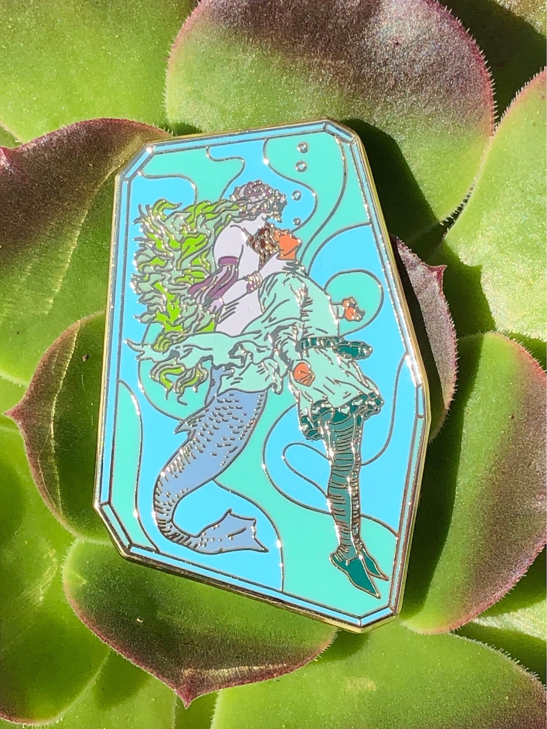Drowning Mermaid Pin - Etsy