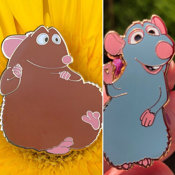 Ratatouille Remy and Emile Hard Enamel Lapel Pin Badges - Etsy