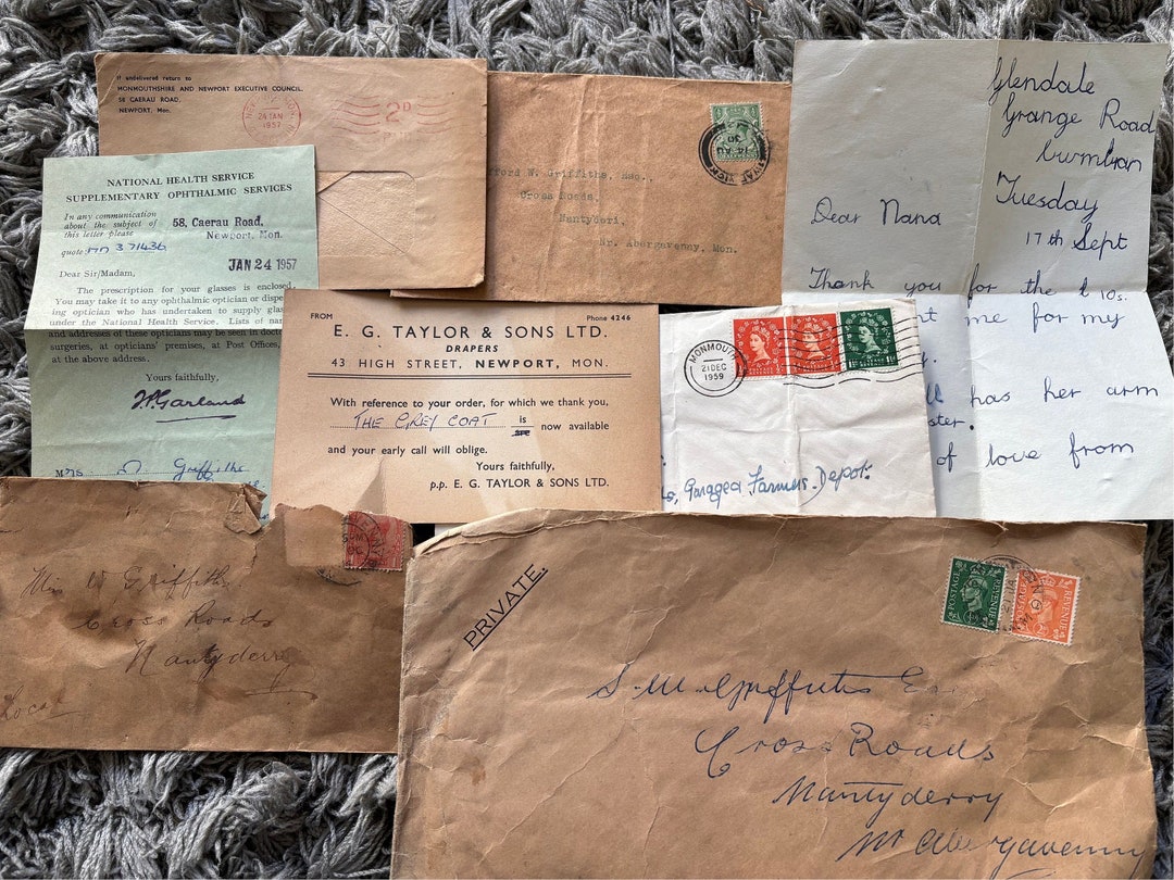 Original Vintage 1950s Bundle Paper Ephemera for Paper Craft ...