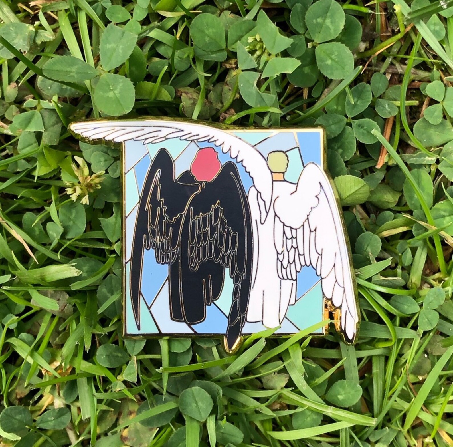 Angel and Demon Hard Enamel Lapel Pin Badge - Etsy