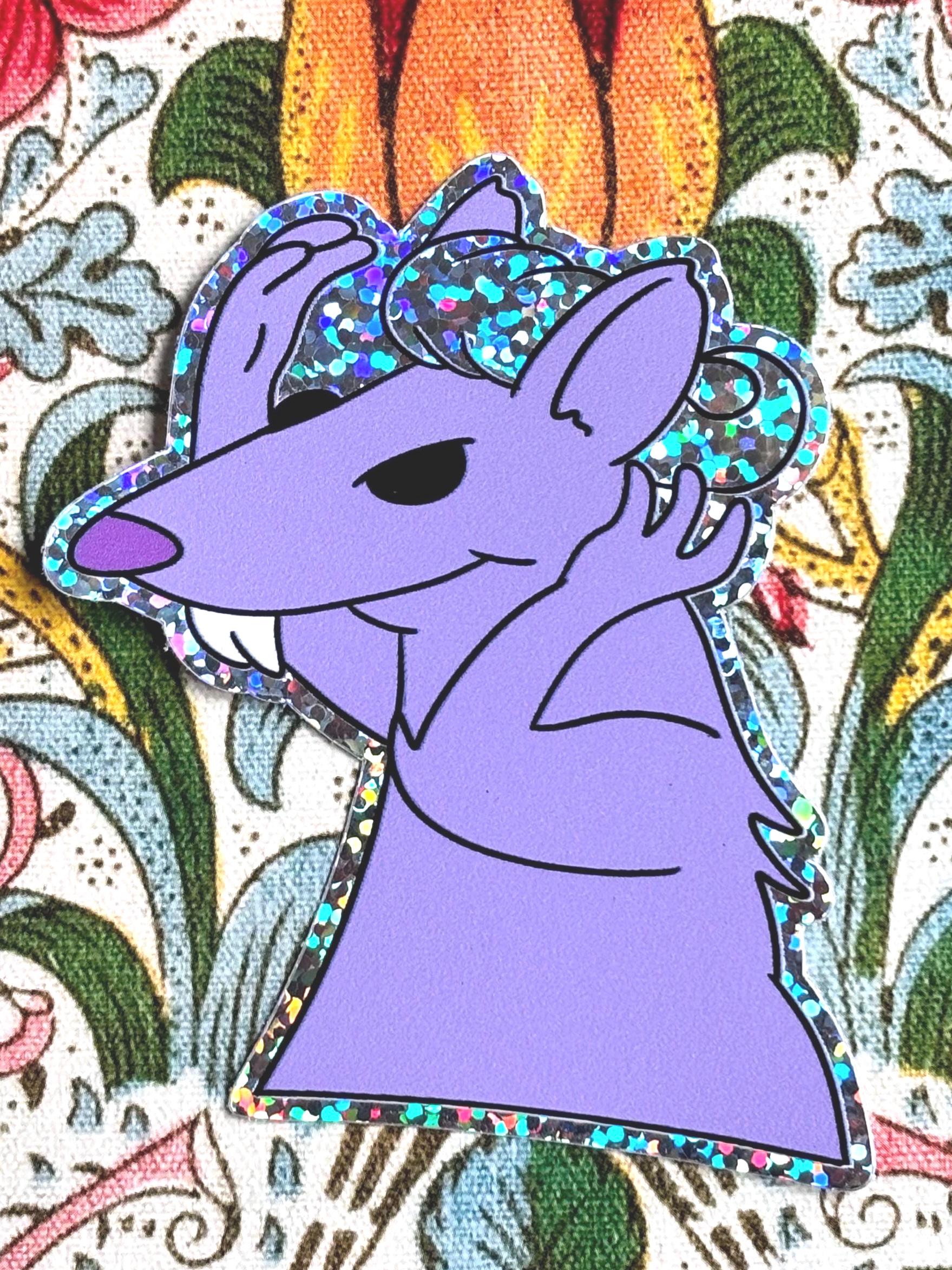 Simpsons Quiff Rat Vinyl Glitter Sticker - Etsy