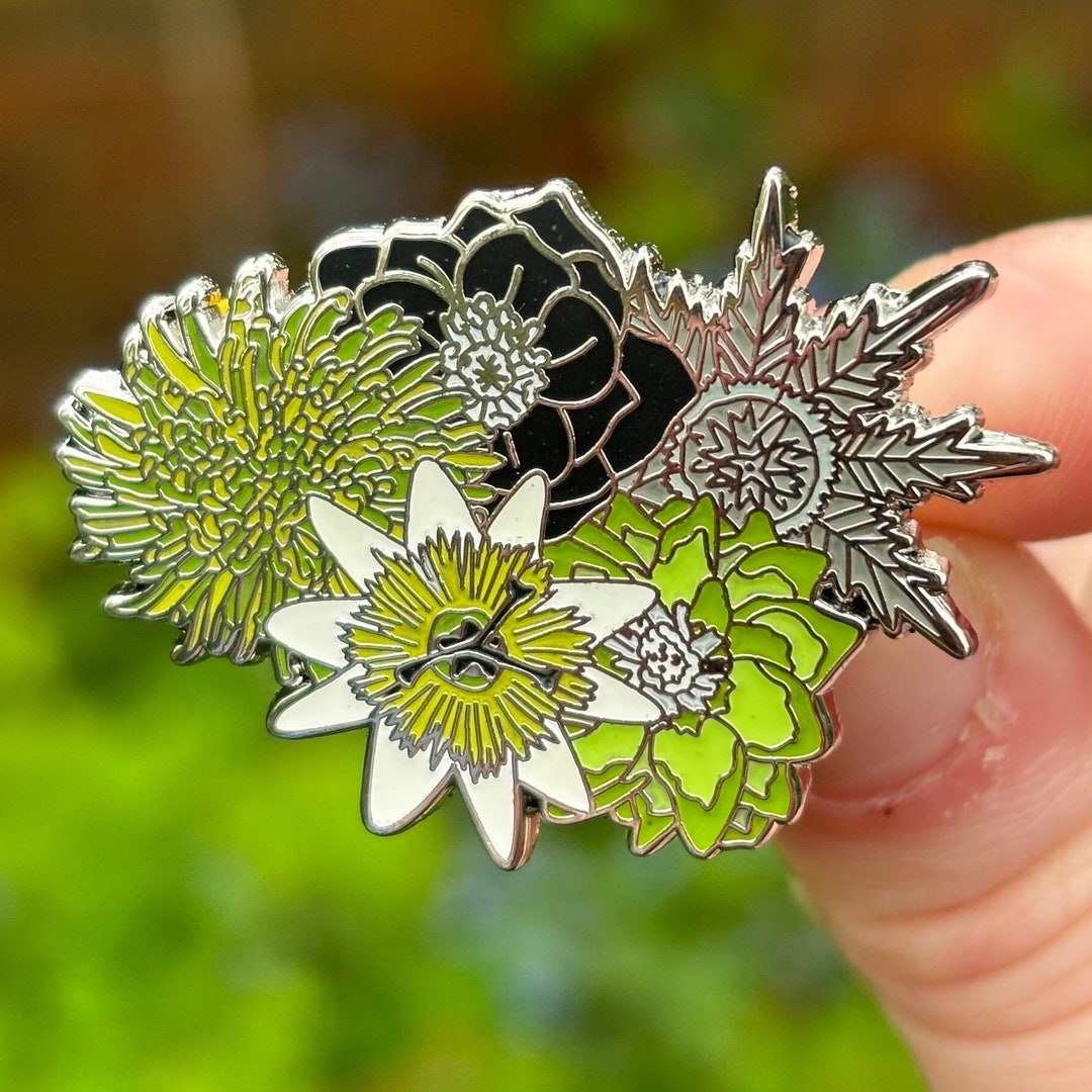 Pride Posies Aromantic Pride Flag Hard Enamel Lapel Pin Badge - Etsy