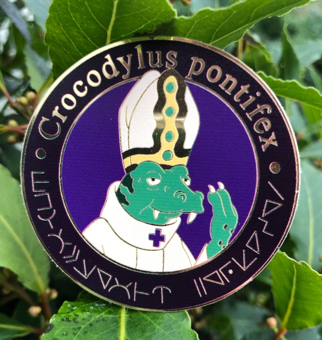 The Space Pope, Futurama Gold Metallic Vinyl Sticker - Etsy