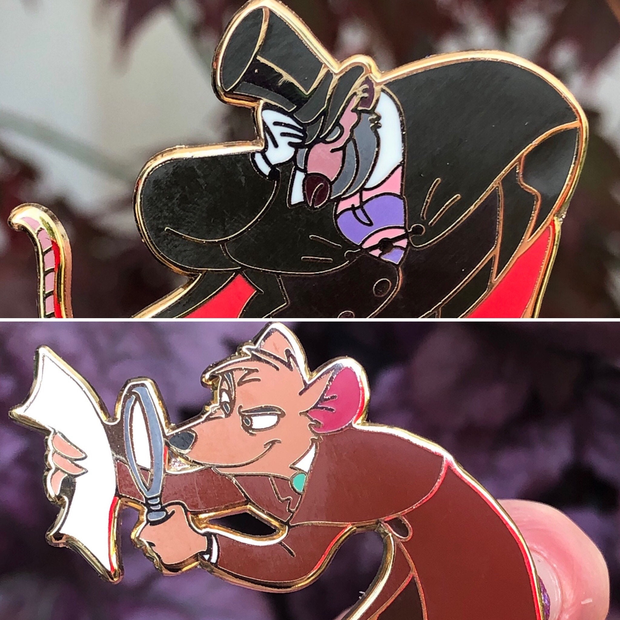 Great Mouse Detective Basil and Rattigan Hard Enamel Lapel Pin - Etsy
