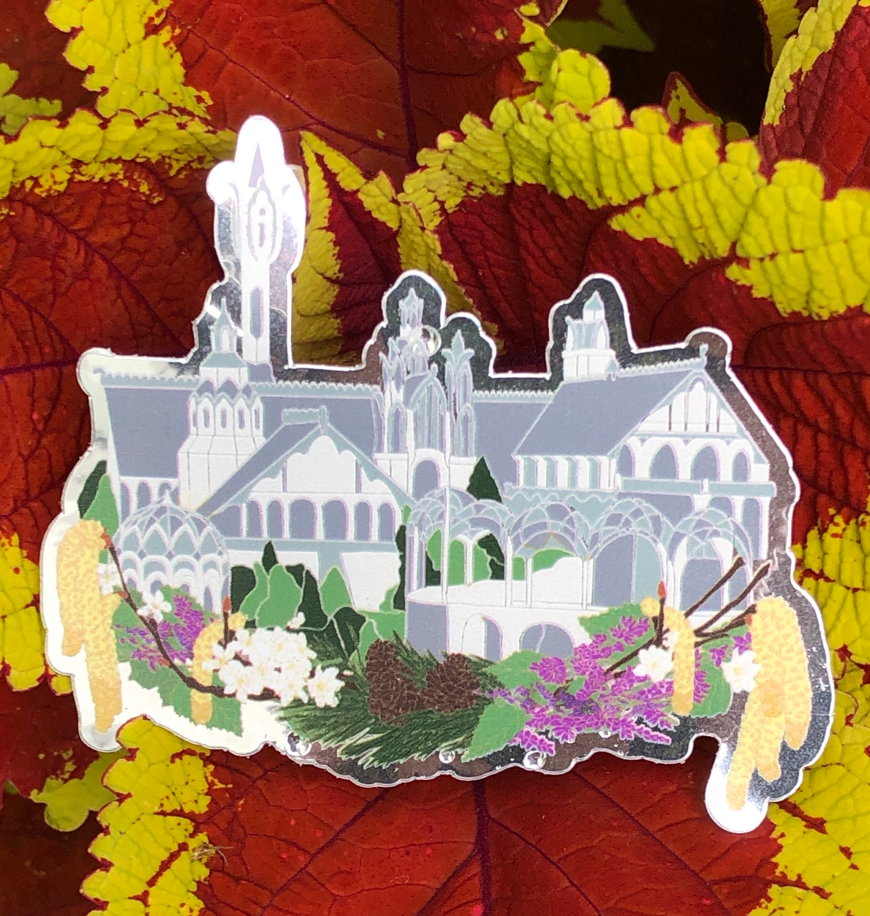 Plants of Rivendell Silver Metallic Vinyl Sticker - Etsy